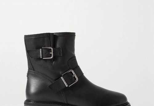 Черные кожаные ботинки Jimmy Choo