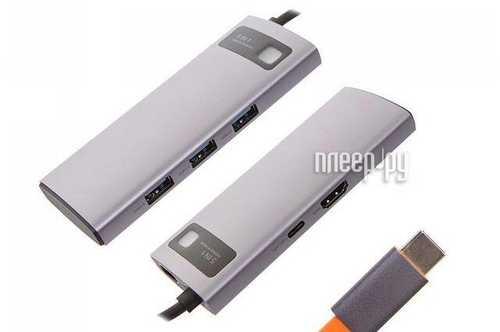Хаб USB Baseus Metal Gleam Series 5-in-1 Multi