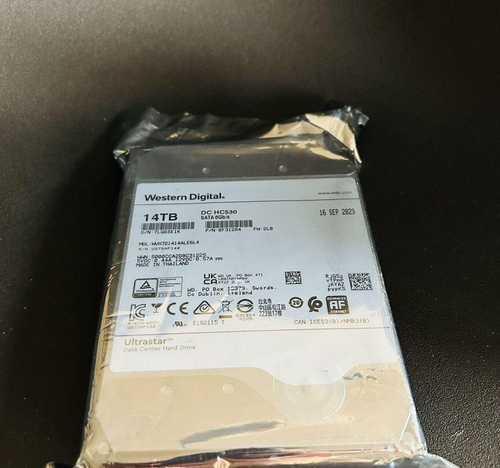 Жесткий диск WD Ultrastar DC HC530 14тб