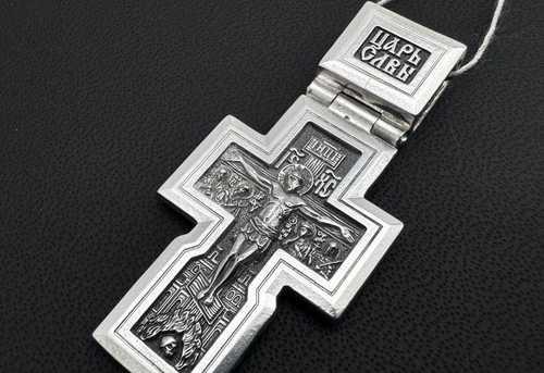 Серебряный крестик православный Неупиваемая чаша