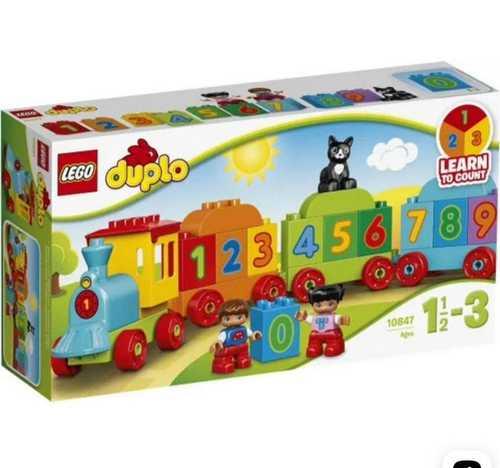 Lego duplo поезд с цифрами