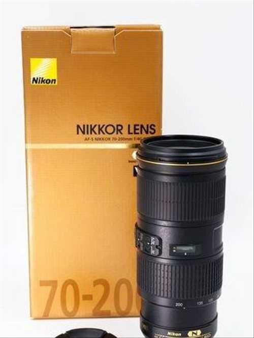 Объектив Nikon 70-200mm f/4G ED VR AF-S, как новый