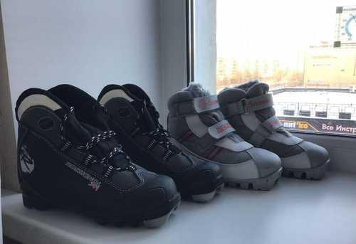 Лыжные ботинки детские 31р,32-33р и 36р