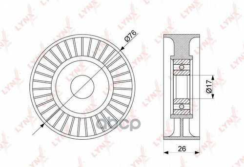 Ролик натяжной приводного ремня LCV PB5235 lynx