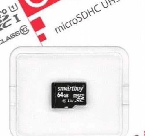 Micro sdxc карта памяти Smartbuy 64GB Class 10