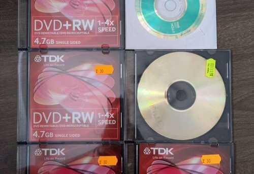 Пустые диски CD-R DVD RW