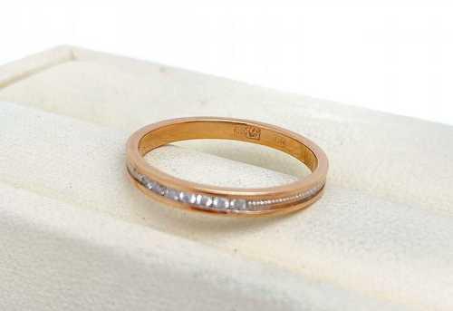 Золотое кольцо с бриллиантами 585пр. размер: 17,5