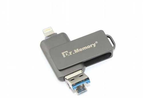 Флешка USB Dr. Memory 051 16Гб, USB 3.0, черный