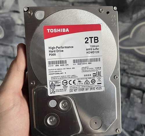 Жёсткий диск Toshiba P300 2TB 7200RPM