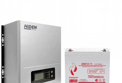 Комплект ибп Hiden Control HPS20-0612N + АКБ Рубин