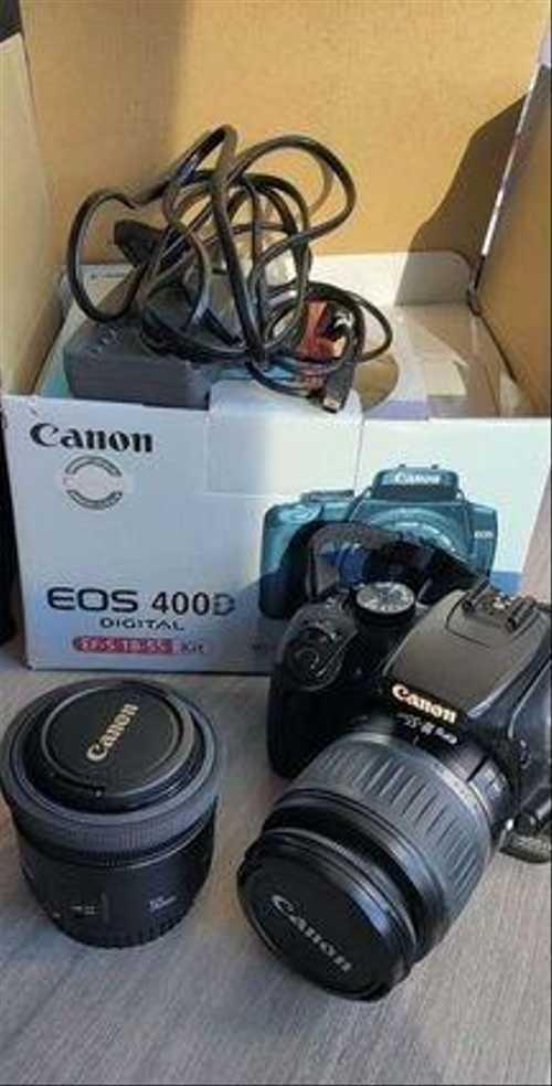 Зеркальный фотоаппарат canon eos 400D kit