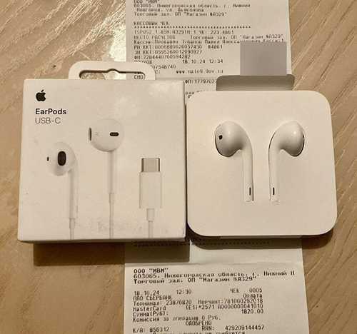 Apple Earpods USB-C новые