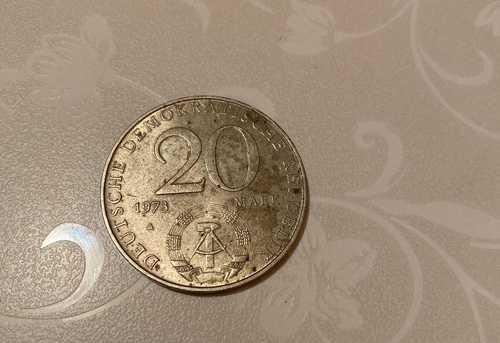 Монета 1973 г 20 mark