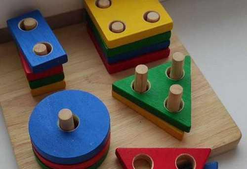 Развивающие игрушки сортер деревянные игрушки