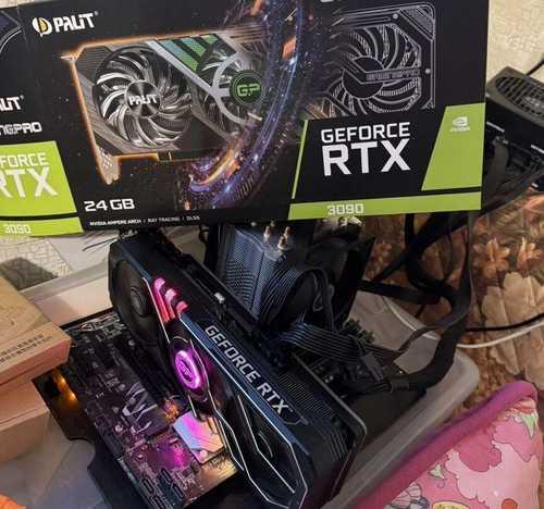 Видеокарта Palit RTX 3090 gaming pro oc 24gb идеал