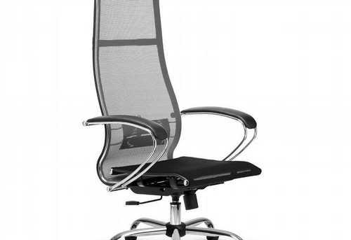 Кресло Метта Комплект 7, серый/черный, сетка, хром