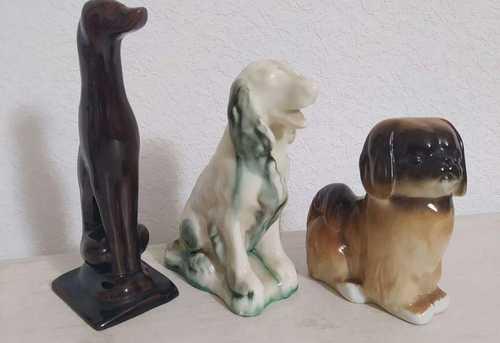 Собака, фарфоровые статуэтки СССР, собаки