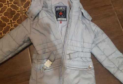 Куртка зимняя для девочки 128-140 Gusti