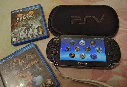 Sony PlayStation Vita + 32 GB + игры + чехол