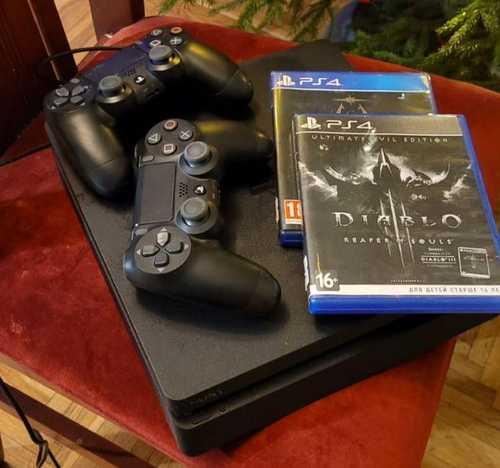 Sony playstation 4 slim 1 tb с играми