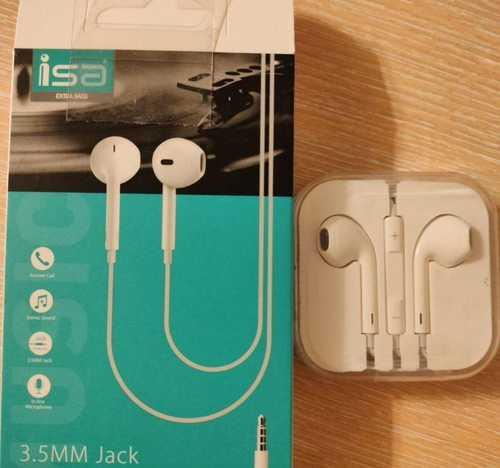 Наушники isa earpods (новые)