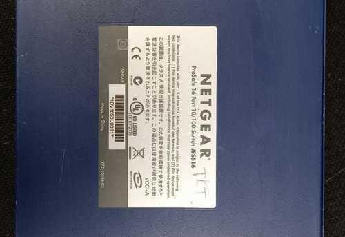 Коммутатор Ethernet netgear JFS516