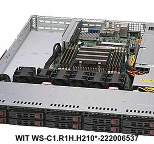 Сервер Supermicro WIT WS-C1.R1H.H210-222006537