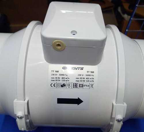 Канальный вентилятор смешанного типа вентс тт 160