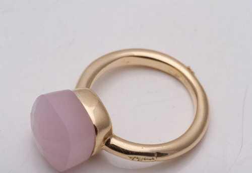 Кольцо в Стиле Pomellato Nudo Pink Quartz