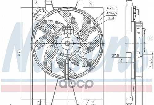 Вентилятор радиатора ford focus/C-MAX 1.4/1.6 0