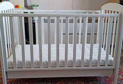 Детская кроватка Erbesi с ящиком 125х65 Италия