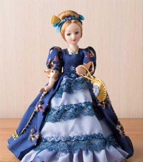 Кукла коллекционная керамическая как Дама эпохи