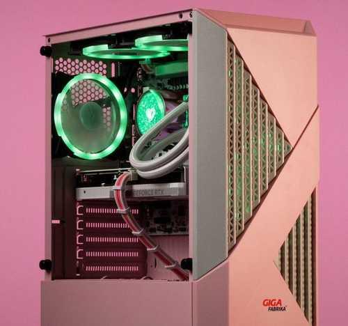 Игровой пк paladin204 GTX 1660 Super 6GB б.у. Ryzen 5 5500 Evesky firerose F3-A pink