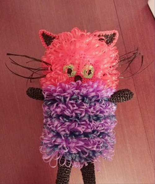 Мочалка-игрушка "котик"