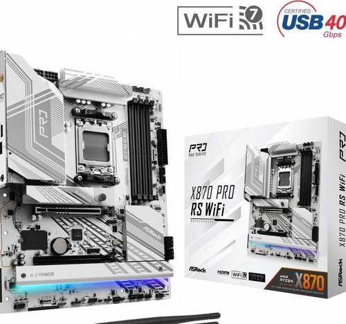 ASRock X870 PRO RS WiFi AM5 AMD X870 SATA 6Gb/s AT