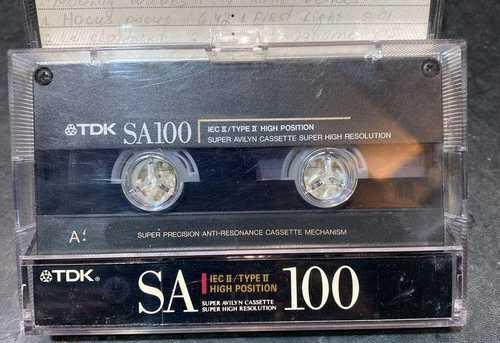 Аудиокассета TDK SA 100 тип 2