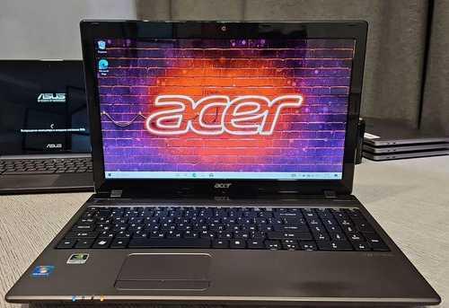 Ноутбук 15.6" Acer Aspire 5750G, 256 ГБ, Core i7-2670QM, RAM 8 ГБ, GeForce GT 540M 1 ГБ