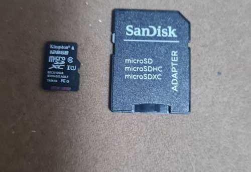 Карта памяти MicroSD 128 гб