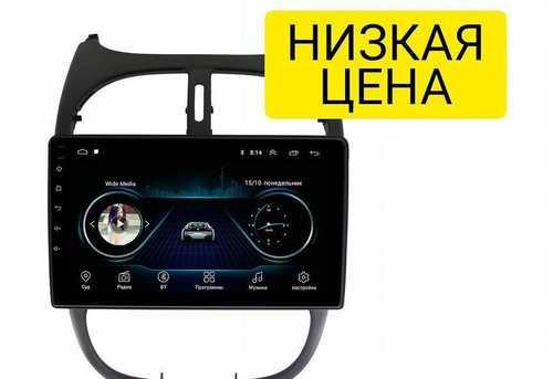 Штатная магнитола Android на Peugeot 206