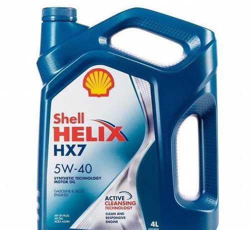 Моторное масло shell helix HX7 5W-40, 4 Л