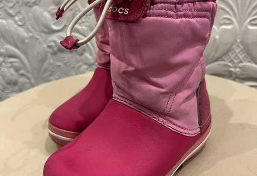 Сапоги зимние Crocs C10 для девочки р.27