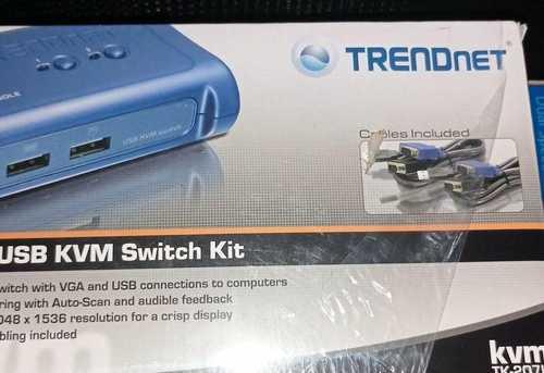 Переключатель KVM trendnet TK-207K