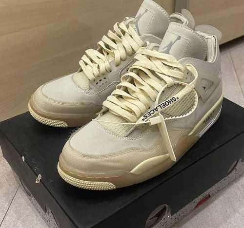 Air jordan 4 x Off White Sail