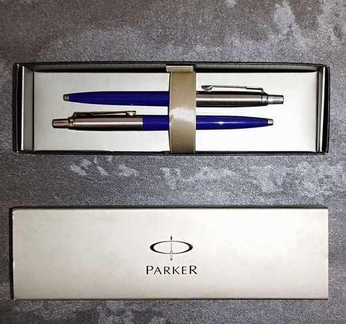 Набор шариковых ручек Parker Jotter, 2шт., синие ч