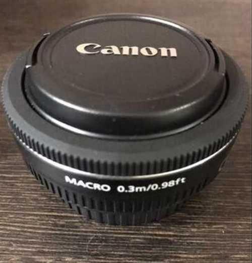 Объектив Canon Lens 40mm macro 0.3m/0.98ft