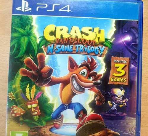 Crash Bandicoot N'sane Trilogy PS4/PS5 диск