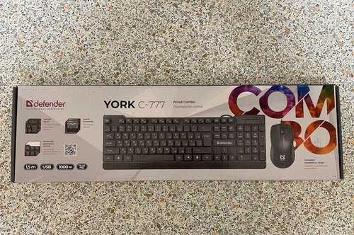 Клавиатура и мышка Defender York C-777