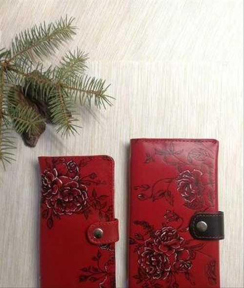 Женский клатч, кошелёк, портмоне, лонгер, кожа