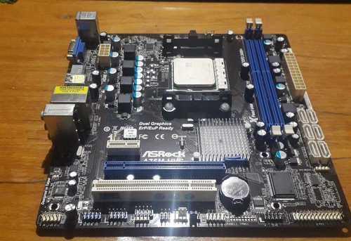 Материнская плата с процессором asrock a75m-hvs