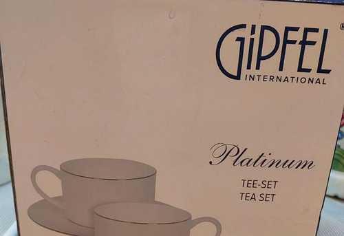 Чашка блюдце чайная пара gipfel platinum
